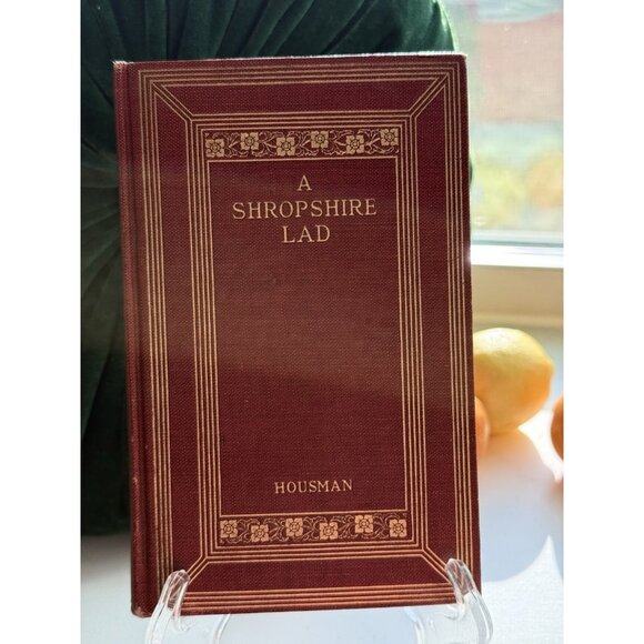 Accents | Antique Shropshire Lad Alfred Edward Housman Hc Book Old Red ...